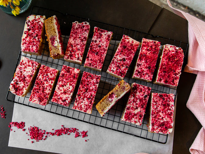 Handmade Berry & Yoghurt Flapjack for Coffee Shops and Cafes