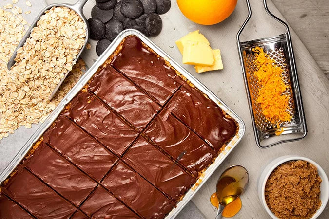 Handmade Orange & Dark Chocolate Flapjacks